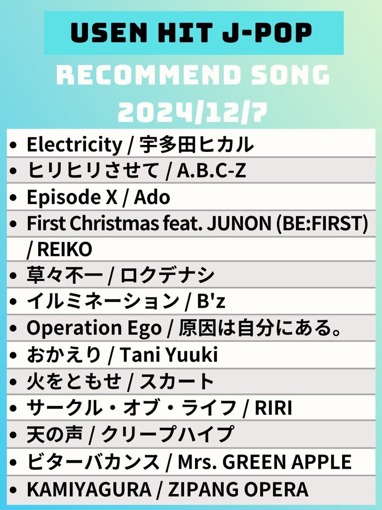 人気ポスト(@USEN_HITS) - Yahoo!リアルタイム検索