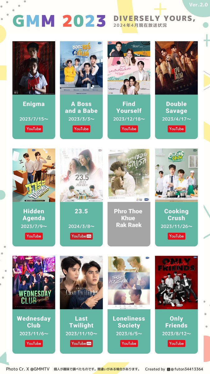 「GMMTV 2023」のX（旧Twitter）検索結果 - Yahoo!リアルタイム検索